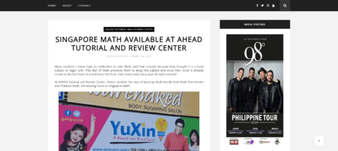SINGAPORE MATH AVAILABLE AT AHEAD TUTORIAL AND REVIEW CENTER - Ahead ...