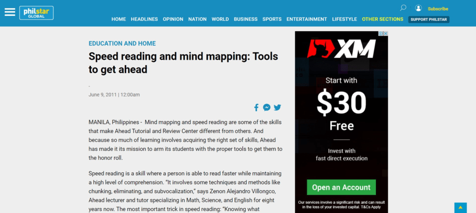 Speed reading and mind mapping: Tools to get ahead | Ahead Tutorial and ...